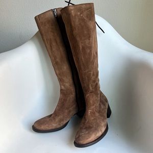 Born | Shoes | Born Cotto Suede Lace Up Back Tall Boots | Poshmark